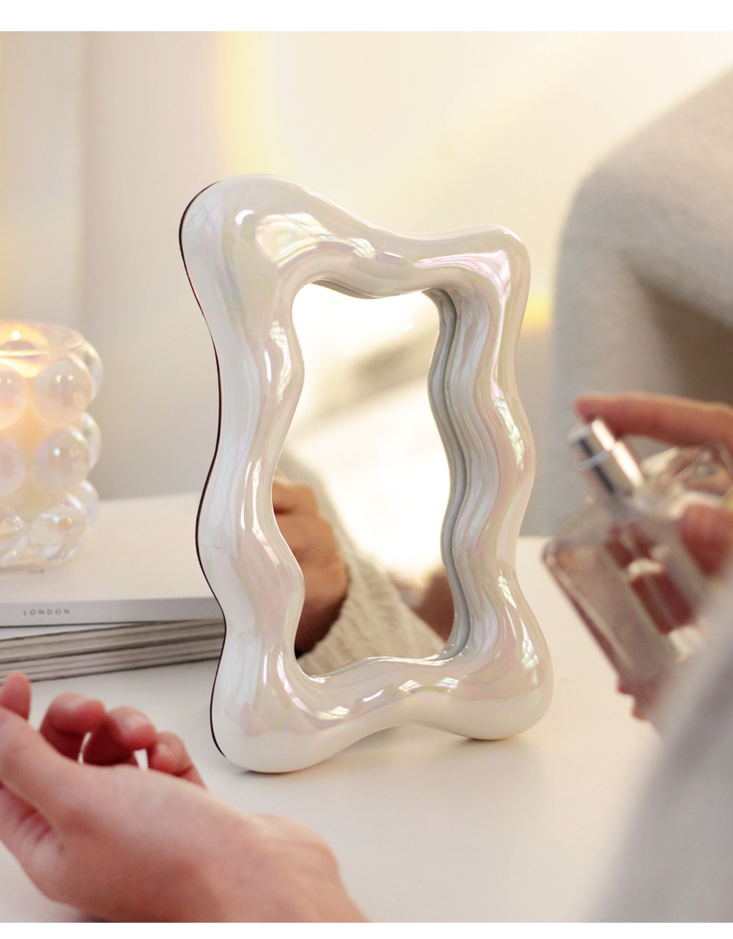 Elegant Small Mirror Standing
